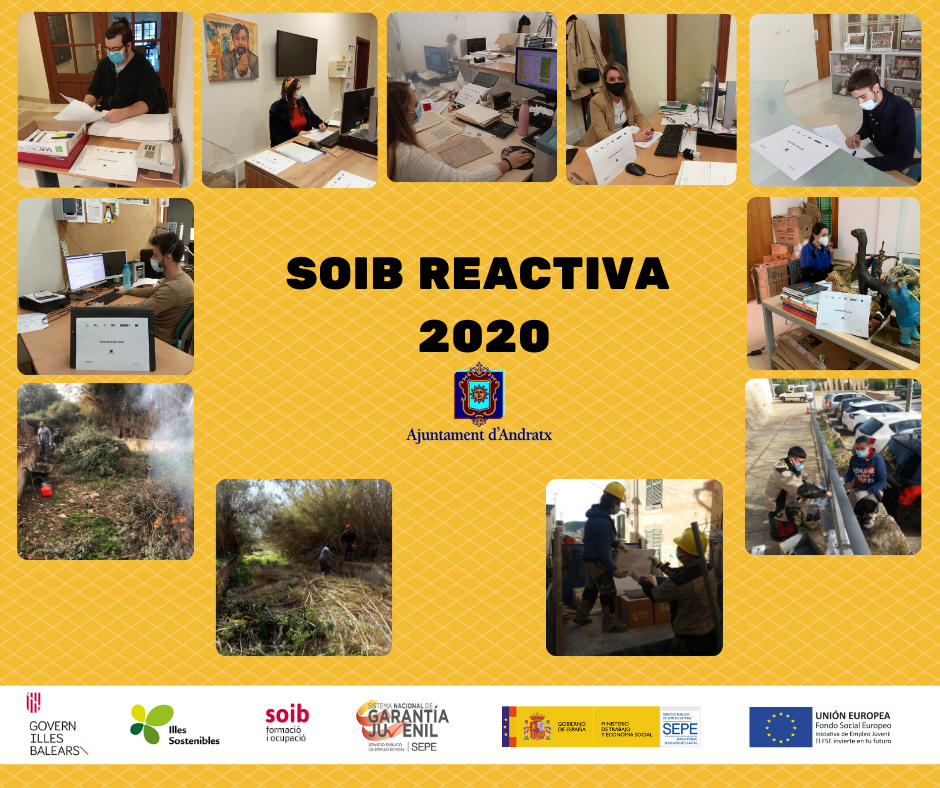 Andratx contrata 27 parados gracias al plan SOIB Reactiva 2020 | Ajuntament d'Andratx